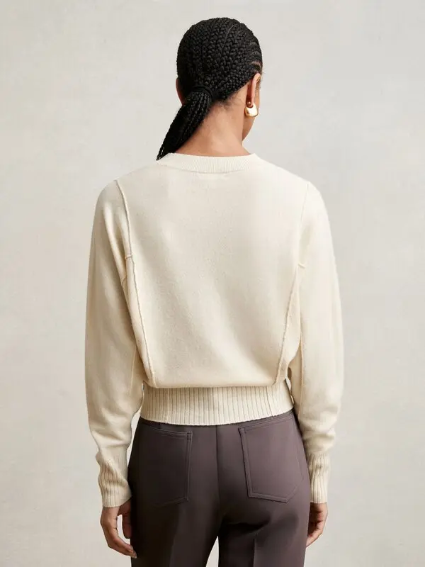 REISS Wool-blend Batwing Jumper With Cashmere