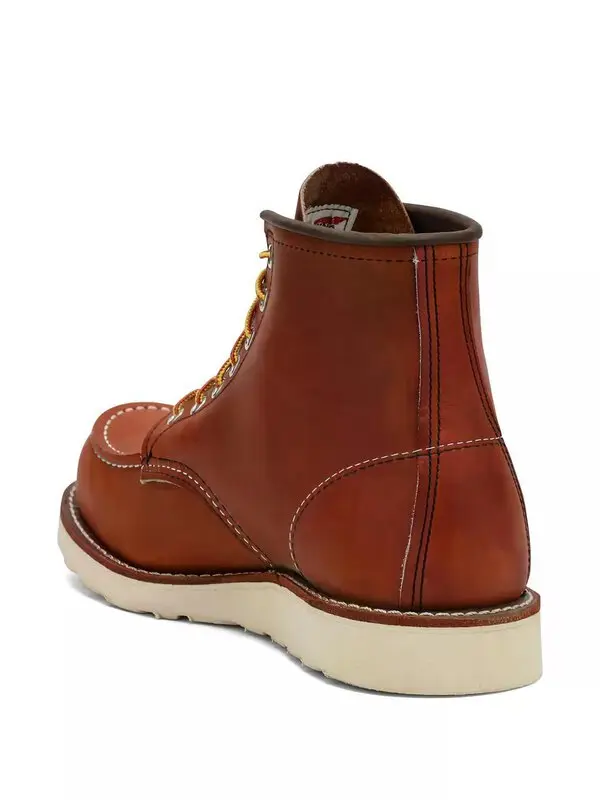 Red Wing Lace-up Leather Boots - Brown