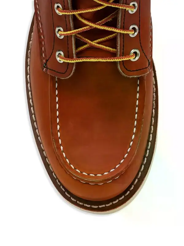 Red Wing Lace-up Leather Boots - Brown