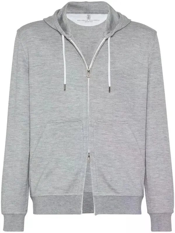 Brunello Cucinelli Drawstring Hooded Cardigan