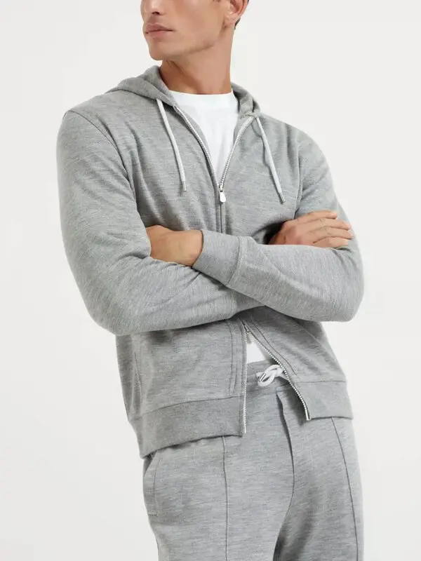 Brunello Cucinelli Drawstring Hooded Cardigan