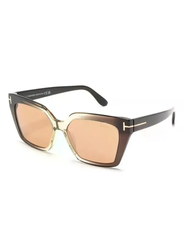 TOM FORD Winona Cat-eye Frame Sunglasses - Brown