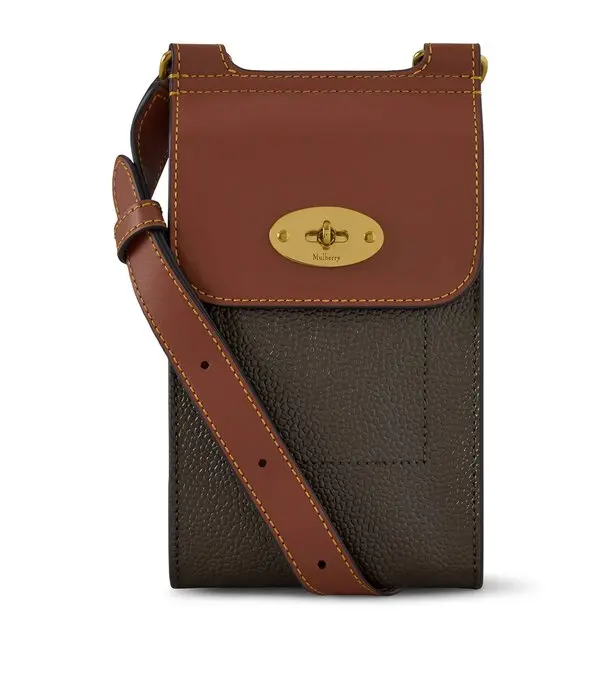 Mulberry Leather Mini Antony Pouch - Green