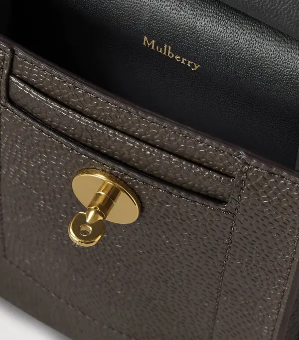 Mulberry Leather Mini Antony Pouch - Green