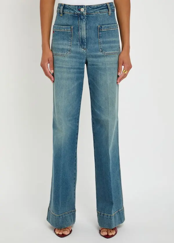Victoria Beckham Alina Flared-leg Jeans