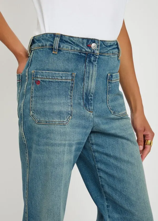 Victoria Beckham Alina Flared-leg Jeans