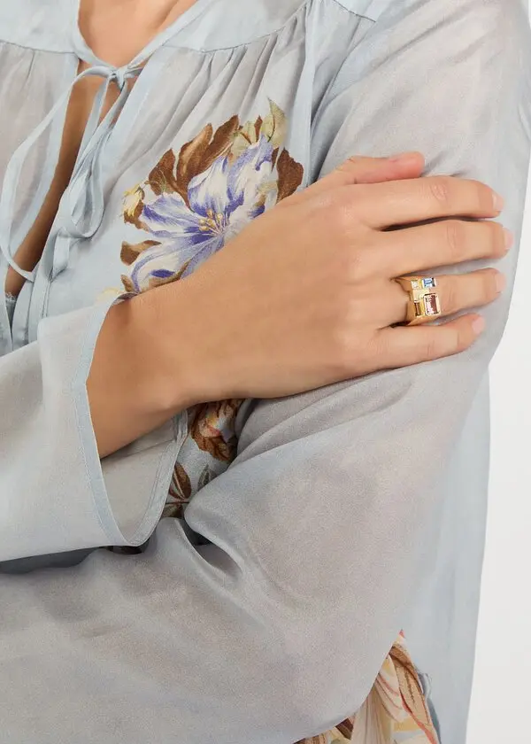 LEGIER Rainbow Baguette Ring