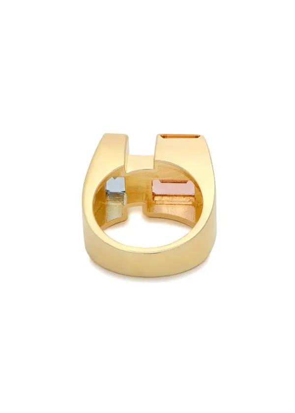 LEGIER Rainbow Baguette Ring