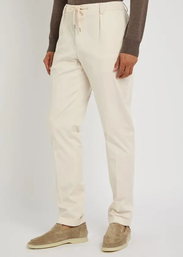 AURELIEN Urban Stretch-cotton Trousers