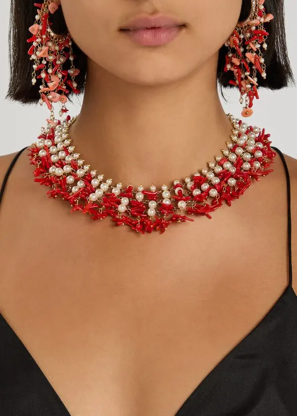 Rosantica Beaded Multi-chain Necklace