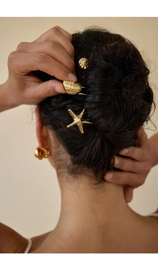 LELET NY Kai Pearl Hair Pin Set Of 3