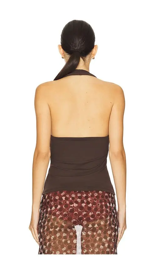 Susana Monaco Urban Halter Top - Brown