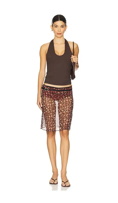 Susana Monaco Urban Halter Top - Brown