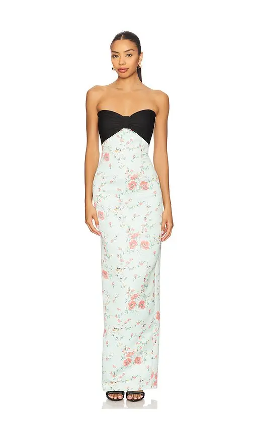 SAU LEE Mona Dress - Mint