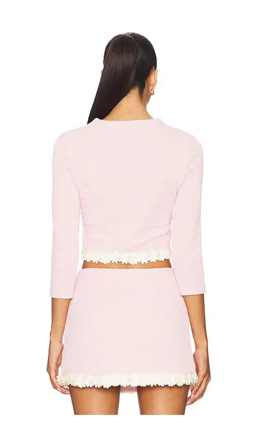 Devon Windsor Harlan Cropped Jacket - Pink