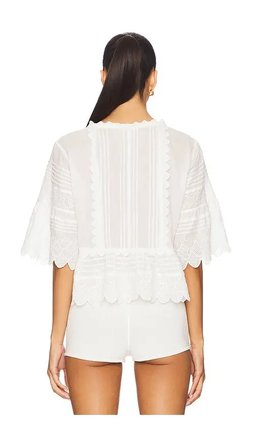 LoveShackFancy Luce Top