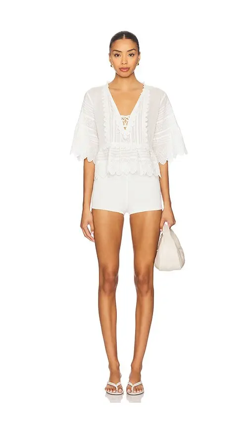 LoveShackFancy Luce Top