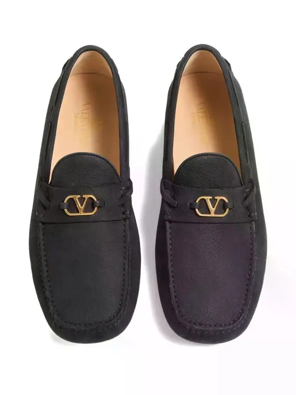 Valentino Garavani Fastaway Driver Loafers - Black