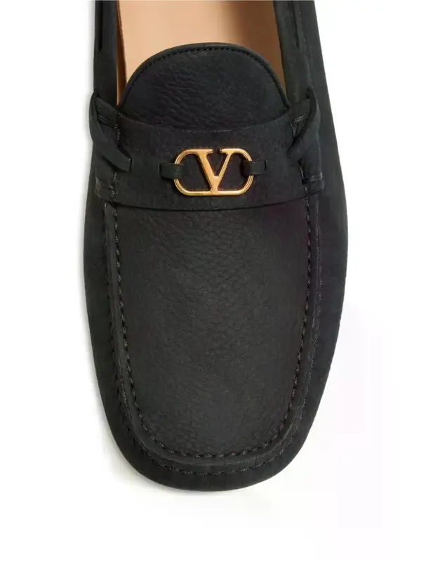 Valentino Garavani Fastaway Driver Loafers - Black