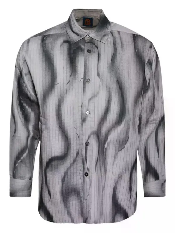 CASELLA MEYER Pleated Print Shirt