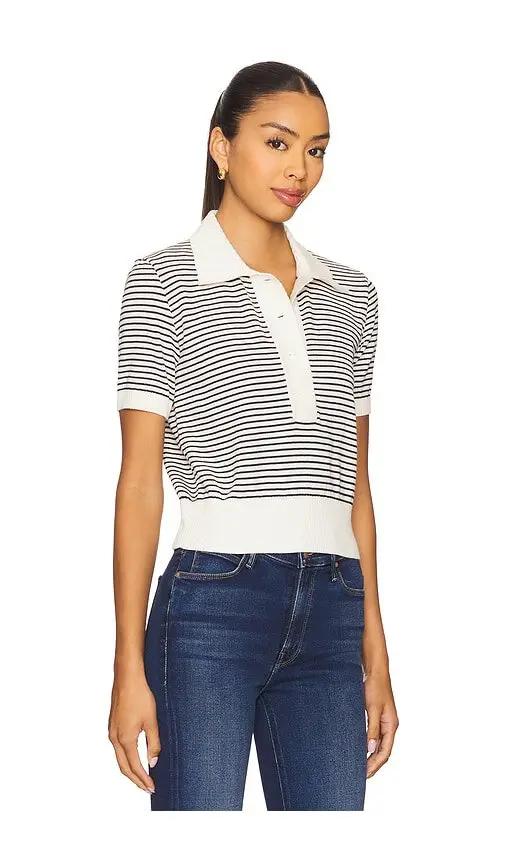FRAME The Graduate Polo - Navy Multi