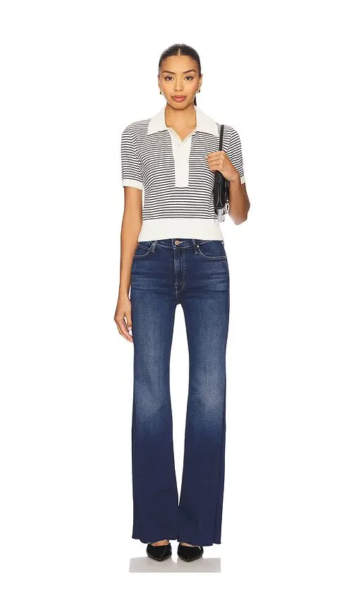 FRAME The Graduate Polo - Navy Multi