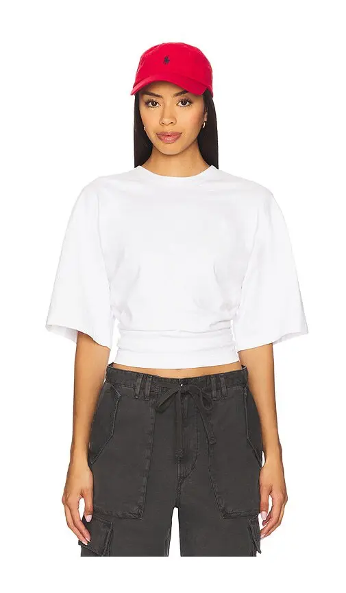 AGOLDE Shari Tee - Whtie