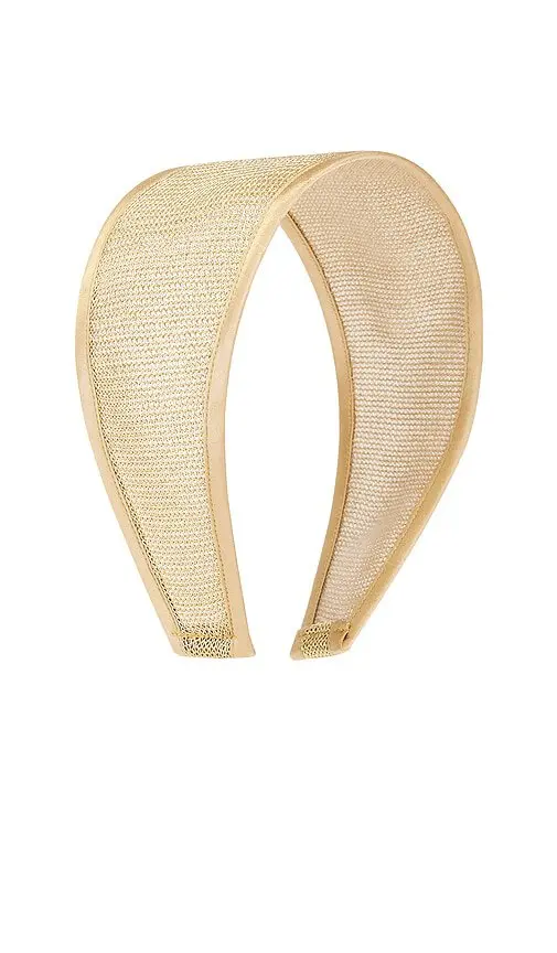 LELET NY Giselle Sheer Wide Headband - Gold