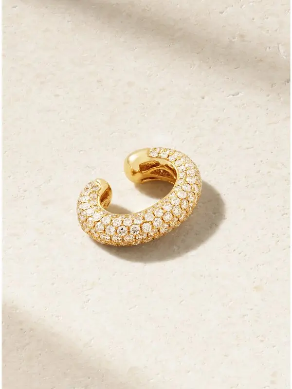ANITA KO Cosmo 18-karat Diamond Ear Cuff - Gold