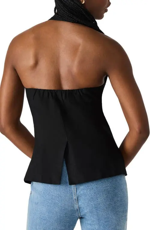 Steve Madden Linen Blend Halter Vest