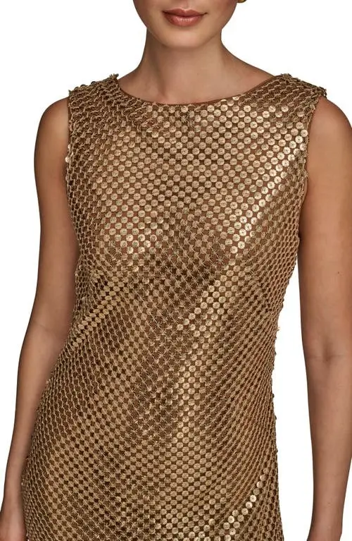 Donna Karan New York Sleeveless Sequin Gown