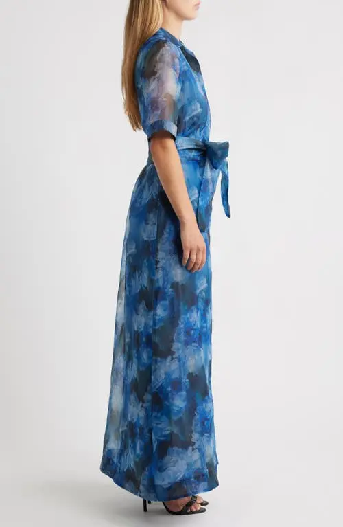 blue jordan dress Dress The Population Sky Blue Jordan Maxi Dress