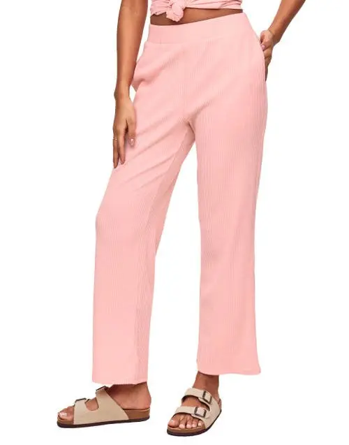 ADORE ME Riley Wide Leg Lounge Pants - Light Pink