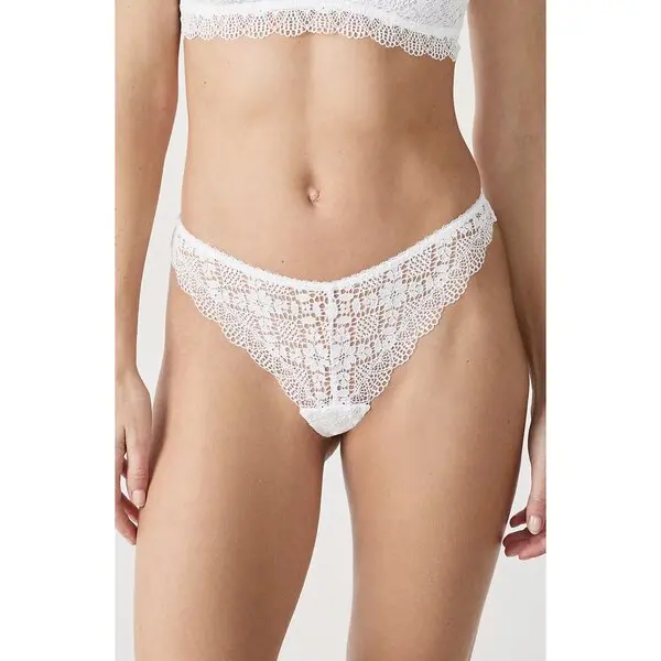 ETAM Souffle Bresilien Tanga Thong - Ecru