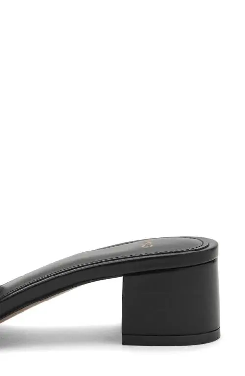 Mango Slide Sandal - Black