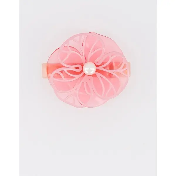 Alexandre De Paris Boheme Camelia Hair Barrette - Pink