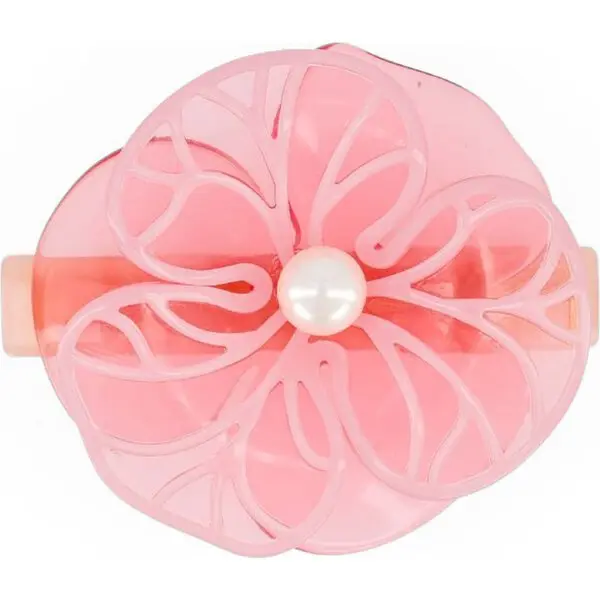 Alexandre De Paris Boheme Camelia Hair Barrette - Pink