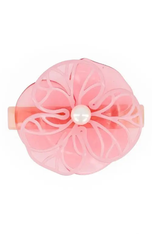 Alexandre De Paris Boheme Camelia Hair Barrette - Pink