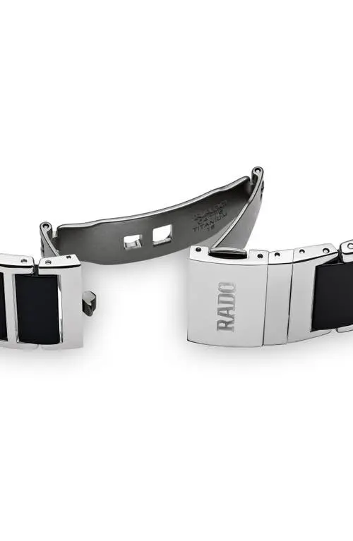RADO Integral Diamonds Bracelet Watch - Silver/black