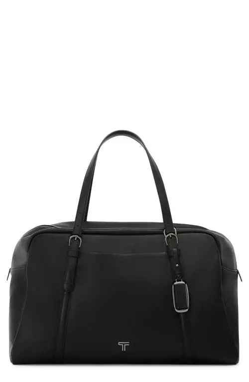 Tumi Oaklynn Leather Duffle Bag - Black/ Gunmetal