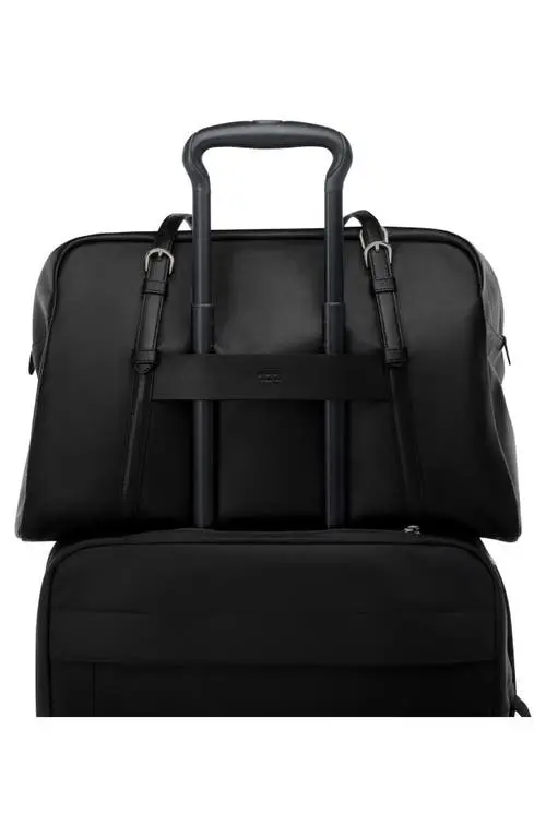 Tumi Oaklynn Leather Duffle Bag - Black/ Gunmetal