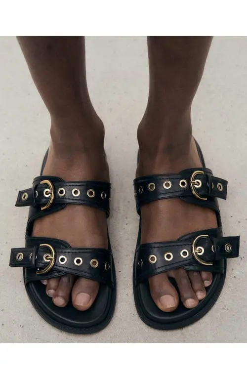 Mango Buckle Slide Sandal
