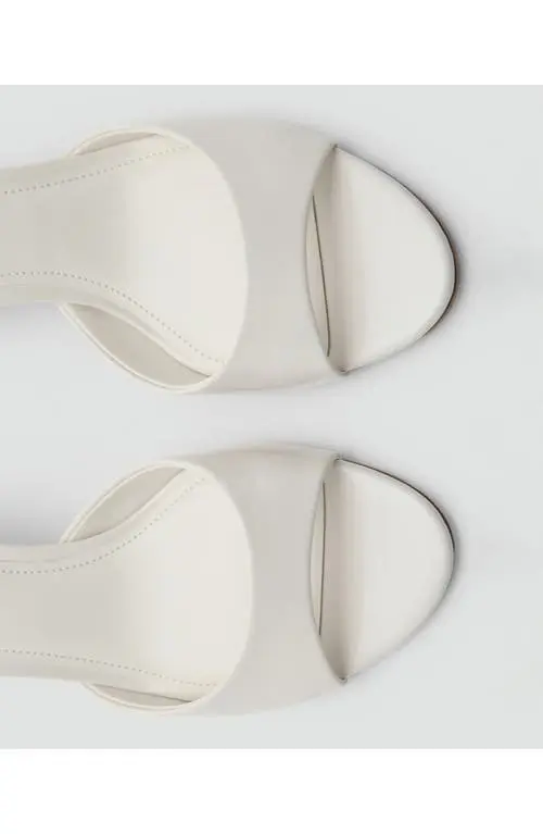 Mango Kitten Heel Slide Sandals