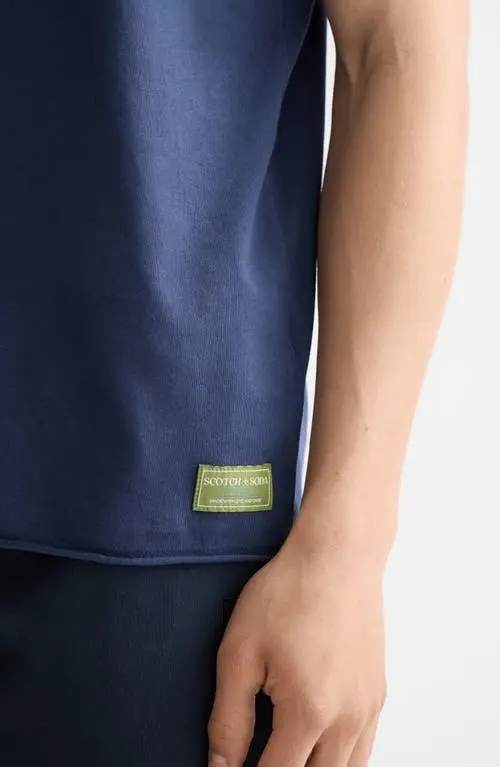 Scotch & Soda Raw Edge Cotton T-shirt