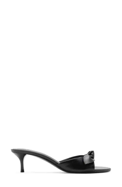 Mango Bow Strap Heeled Sandals