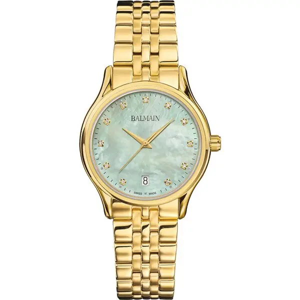 Balmain Diamond Bracelet Watch - Yellow Gold Pvd Coating