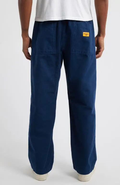 SERVICE WORKS Organic Cotton Canvas Drawstring Chef Pants - Dark Navy