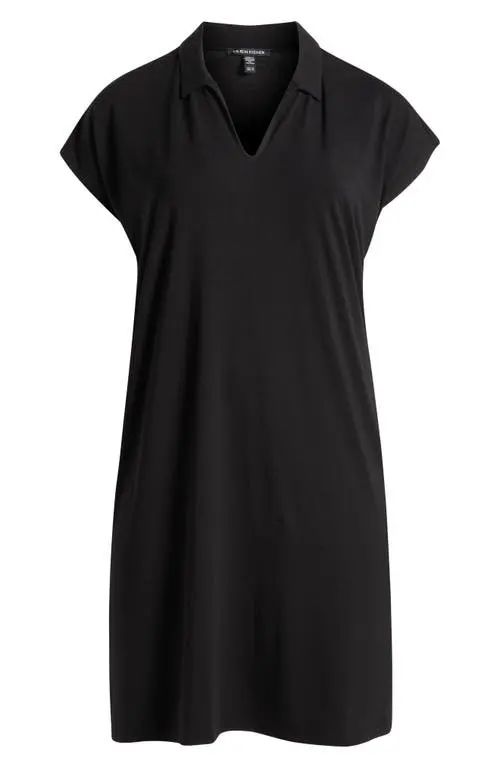 Eileen Fisher Johnny Collar Jersey Dress