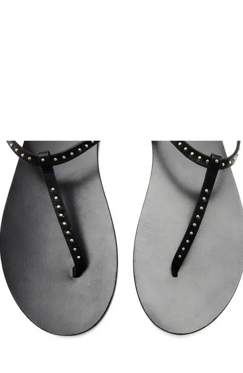Mango Studded Slingback Sandal - Black