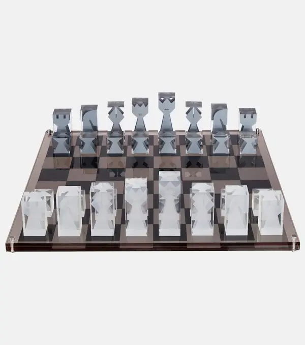 Jonathan Adler Acrylic Chess Set - Black